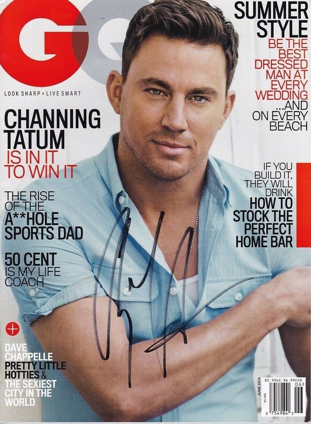 Channing Tatum Signed Autographed GQ Magazine - Etsy