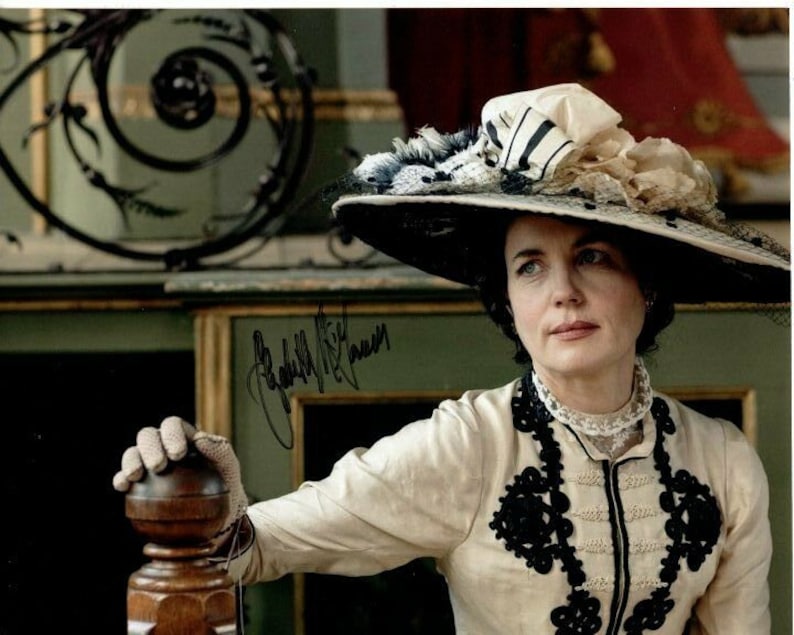 Elizabeth Mcgovern Signed Autographed 8x10 Downton Abbey Cora Crawley ...