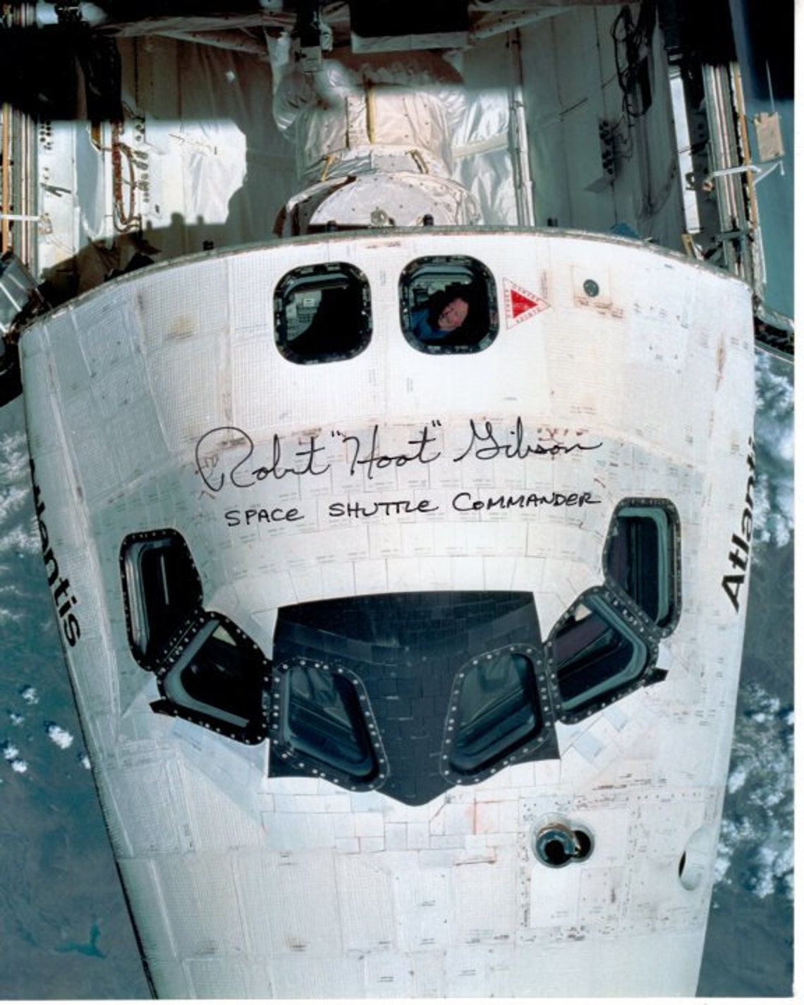 Robert Hoot Gibson Signed Autographed 8x10 NASA Astronaut Space Shuttle ...