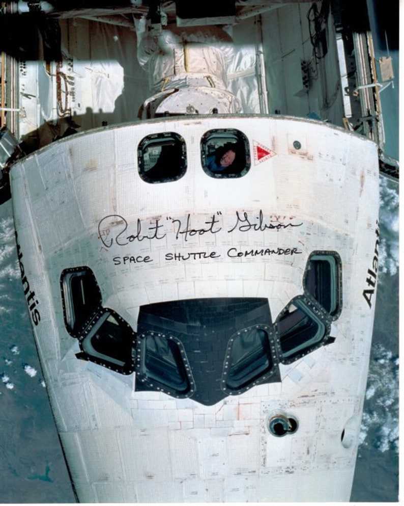 Robert Hoot Gibson Signed Autographed 8x10 NASA Astronaut Space Shuttle ...