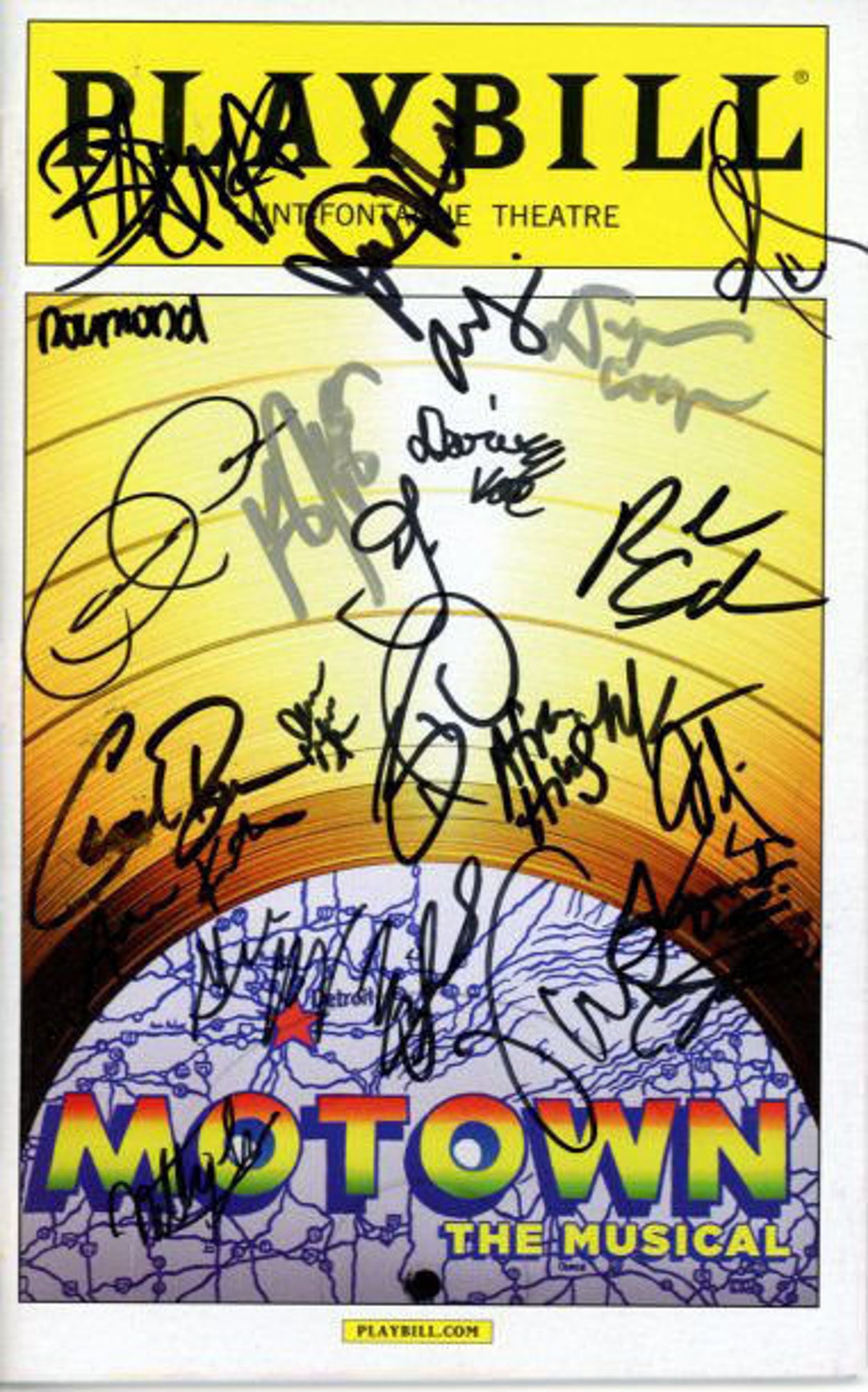 Motown the Musical Signed Autographed Cast Playbill - Etsy
