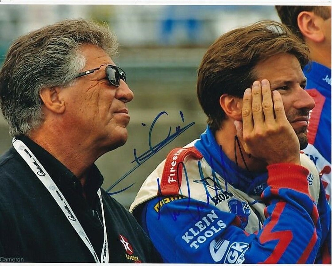 Mario and Michael Andretti Signed Autographed 8x10 Indy Photo - Etsy
