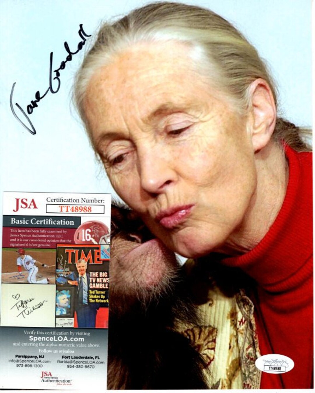 Jane Goodall Signed 8x10 Photo JSA - Etsy