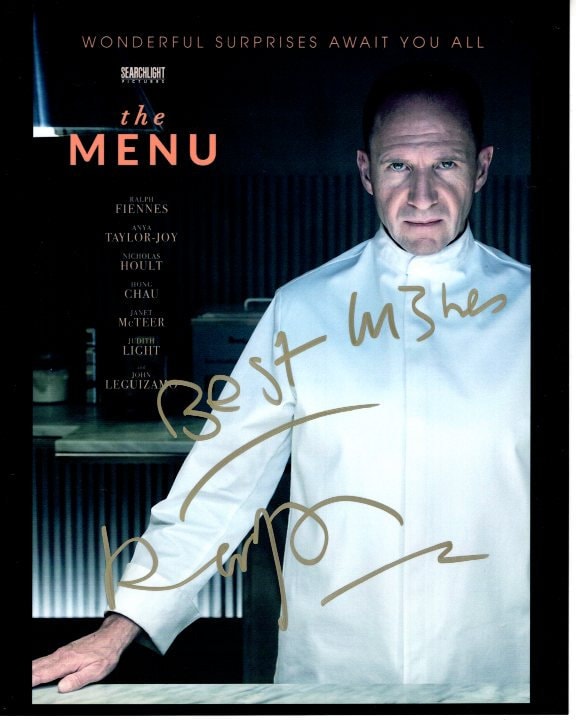 Ralph Fiennes Signed Autographed 8x10 the Menu Chef Slowik Photo - Etsy