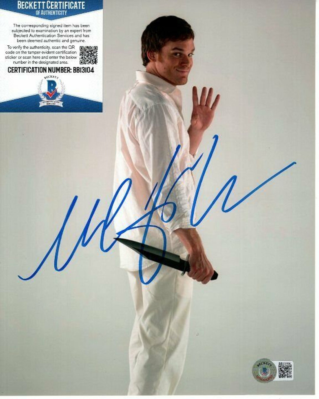 Michael C. Hall Signed 8x10 Dexter Photo Beckett Bas - Etsy