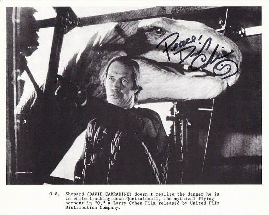David Carradine Signed Autographed 8x10 Q Shepard Original Press Photo ...