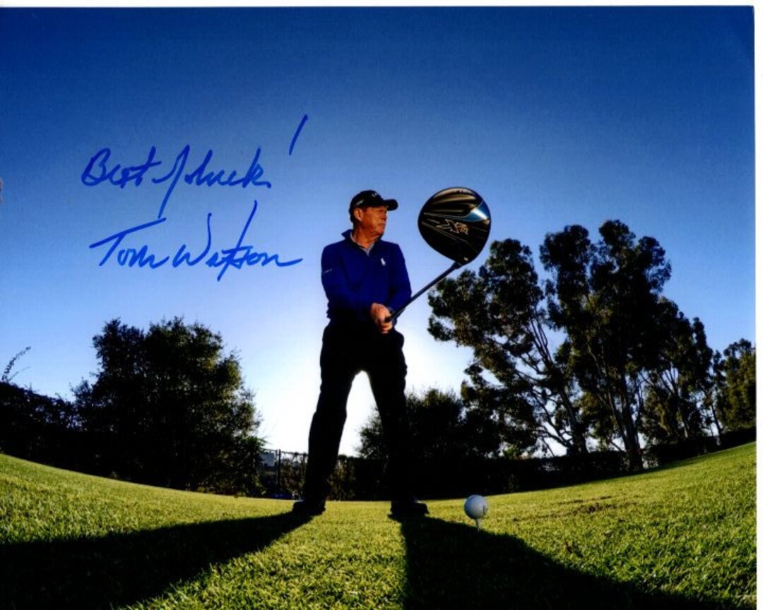 Tom Watson Signed Autographed 8x10 Pga Golf Photo - Etsy