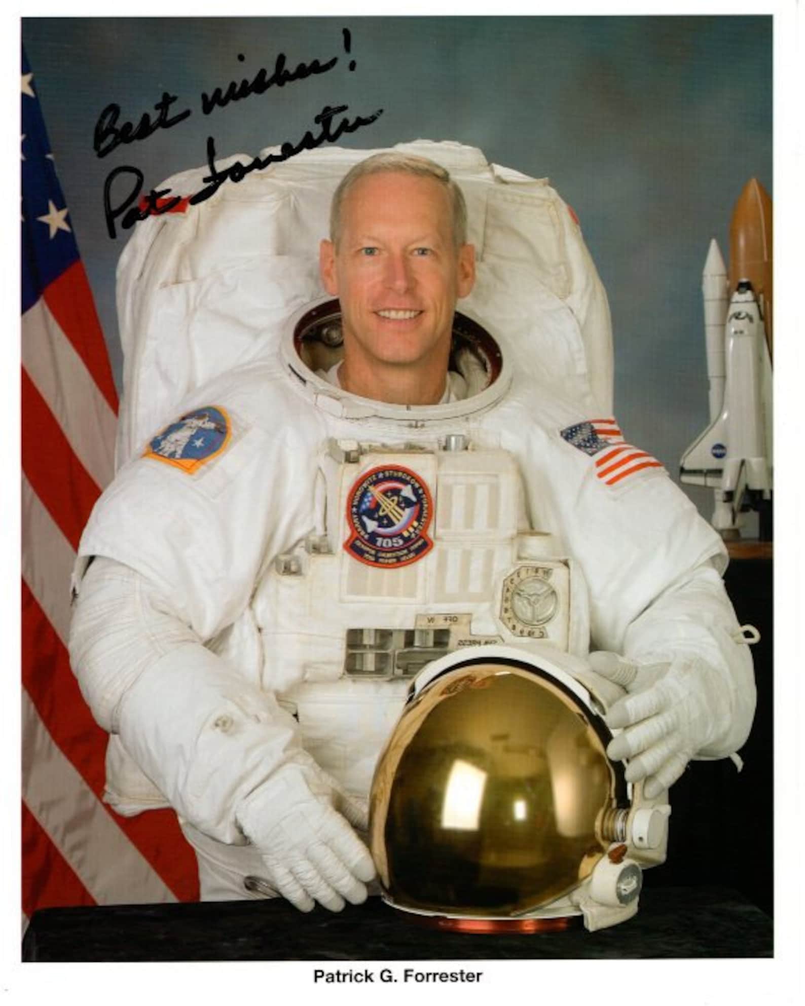 Patrick Pat G. Forrester Signed Autographed 8x10 NASA Astronaut Litho ...