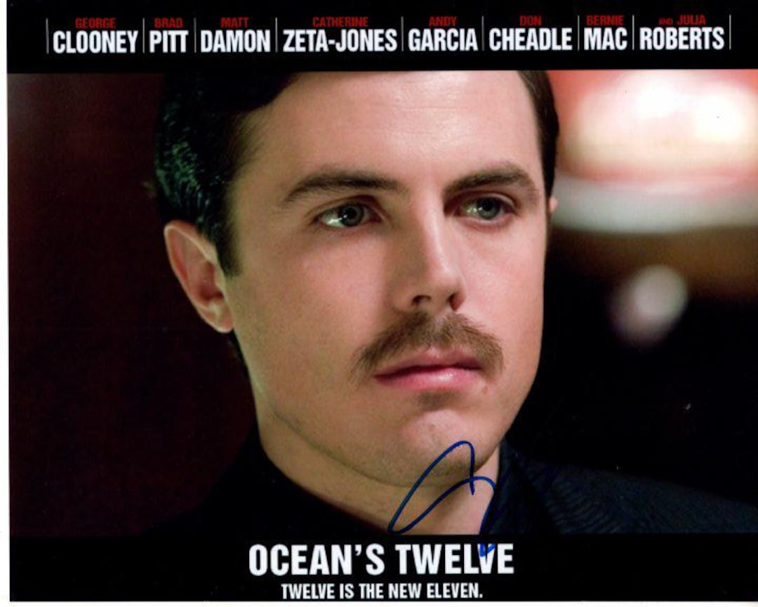 Casey Affleck Signed Autographed 8x10 Ocean's Twelve Virgil Malloy ...