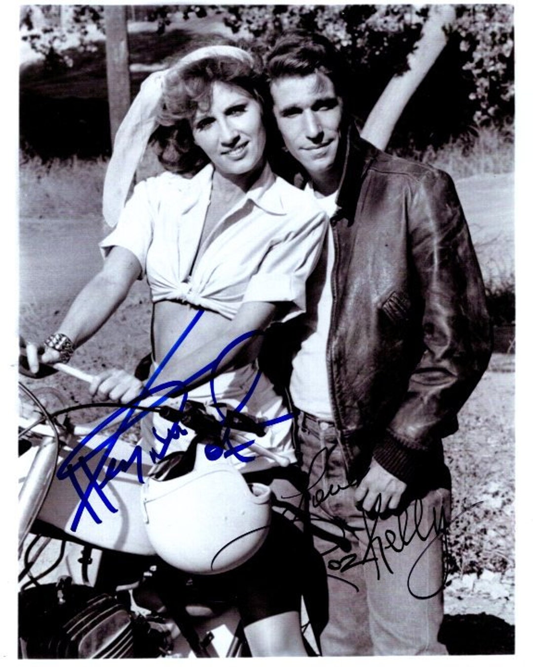 Henry Winkler and Roz Kelly Signed Autographed 8x10 Happy Days Photo - Etsy