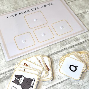 Phonics CVC Word Mat, Children's Phonic Words, Blending Spelling ...