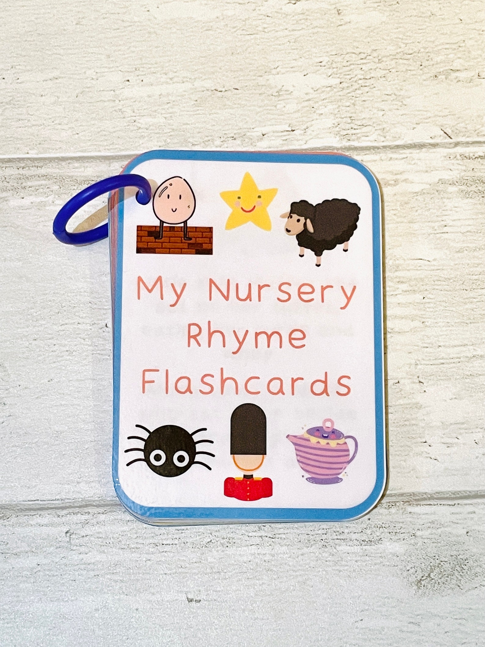Children's Nursery Rhyme Flashcards Songs Singing | Etsy