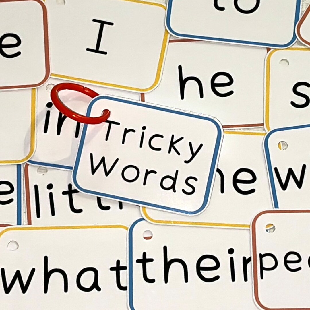 Tricky Word Flashcards, Children Phonics Learning, Set 1 Set 2 Set 3 ...