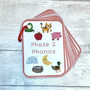 Phase 2 Phonics Flashcards, Children Phonics Learning, Set 1 Reading ...
