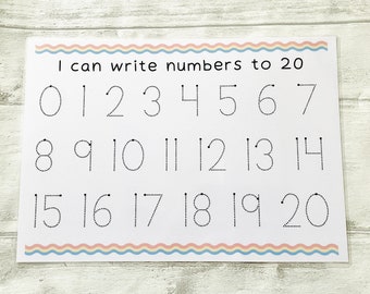 Number Tracing, Fine Motor Skills, Pencil Control,number Writing Mat ...