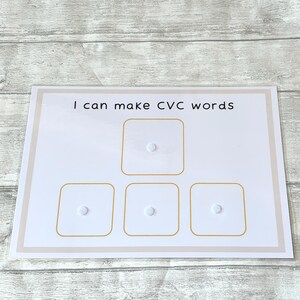 Phonics CVC Word Mat, Children's Phonic Words, Blending Spelling ...