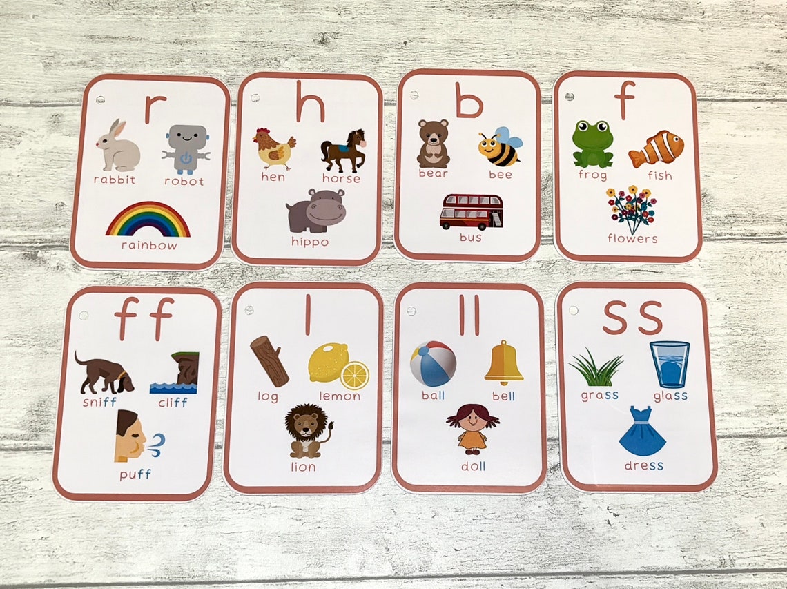 Phase 2 Phonics Flashcards, Children Phonics Learning, Set 1 Reading ...