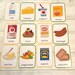 Food Shopping Flashcards Children's Food Words Shopping - Etsy