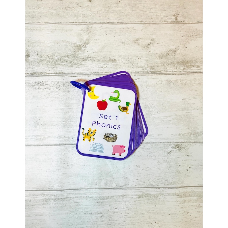 Phonics Flashcards, Children Phonics Learning, Set 1 Set 2 Set 3, Phase ...