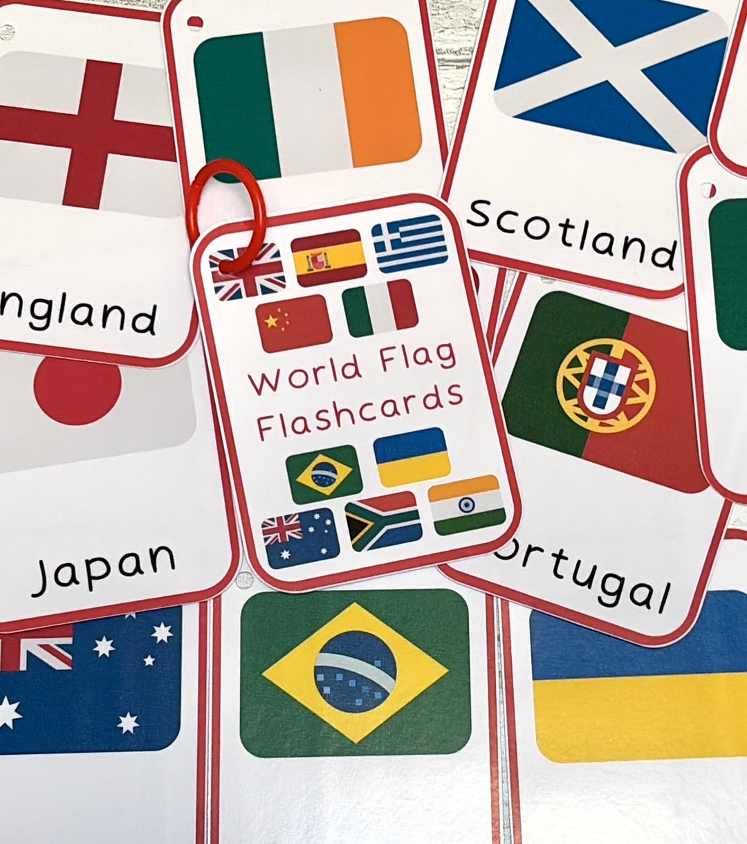 World Flag Flashcards, Understanding of the World, Countries, World ...