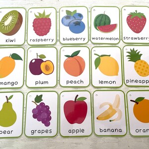 Fruit Food Flashcards, Children's Healthy Eating, Healthy Diet ...