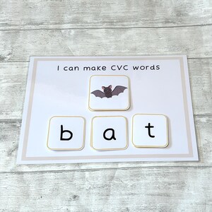 Phonics CVC Word Mat, Children's Phonic Words, Blending Spelling ...