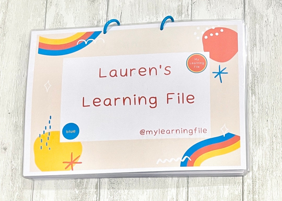 4-5 Years Children's Busy Book, Learning File, Personalised Activity ...