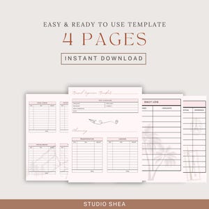 Travel Expense Tracker Printable | Vacation Budget Planner | Trip Cost ...
