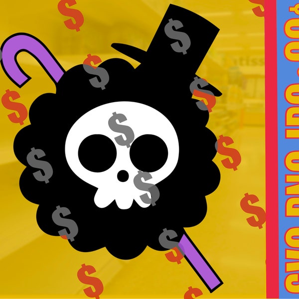 One Piece Brook Svg - Etsy