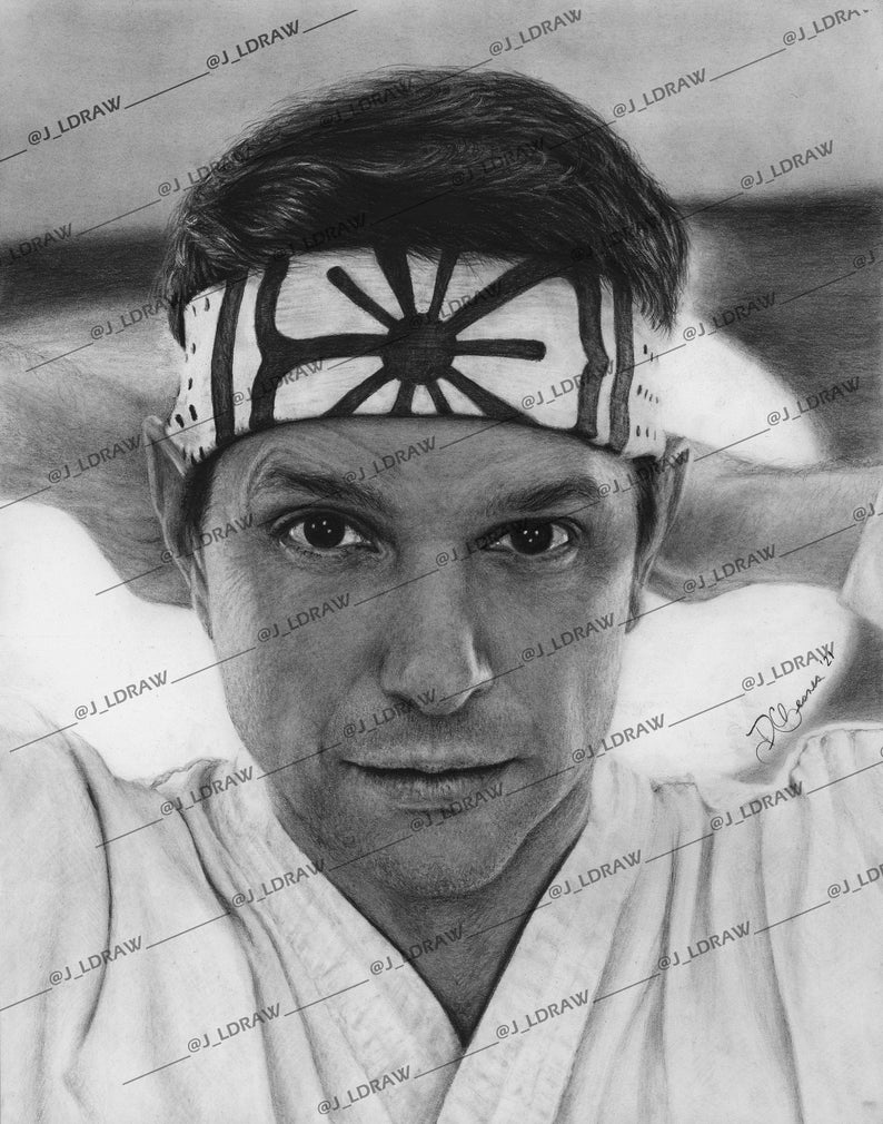 Portrait of Daniel Larusso Karate Kid Cobra Kai Ralph Macchio - Etsy