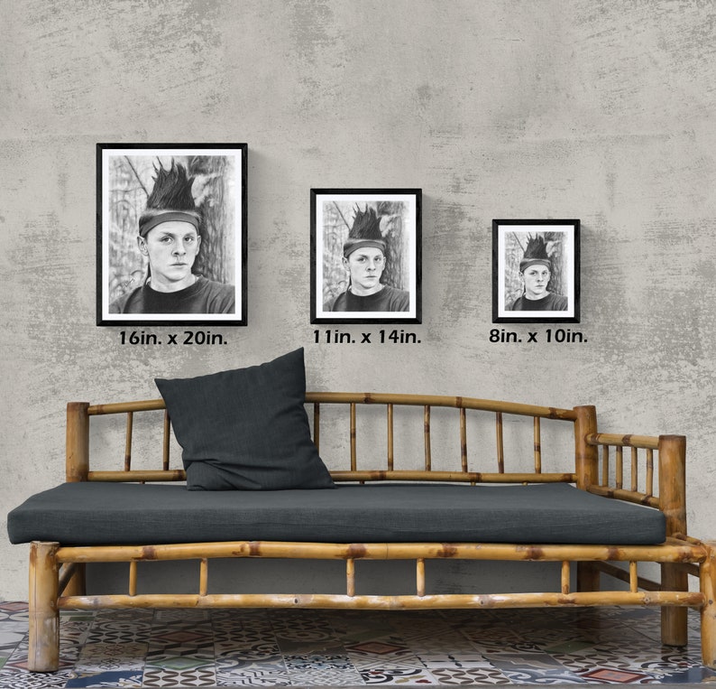 Portrait of Eli Moskowitz Aka Hawk Cobra Kai Jacob Bertrand - Etsy