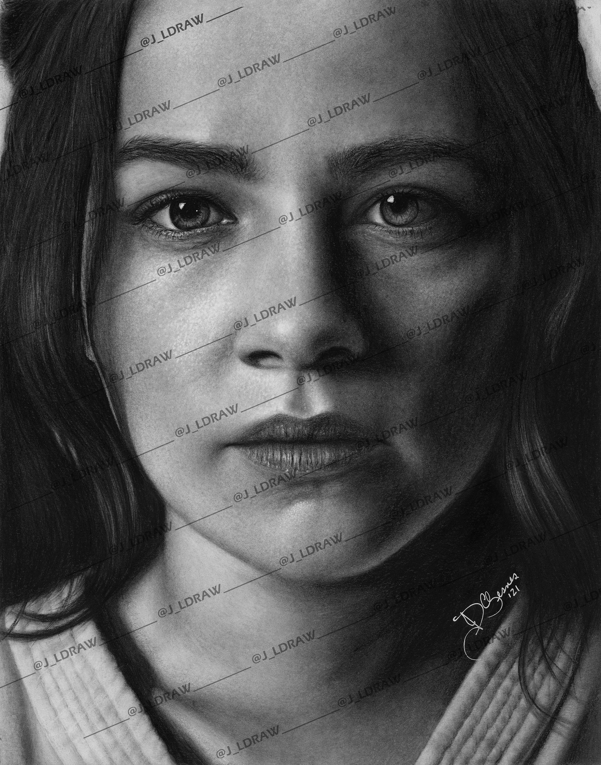 Portrait of Samantha Larusso Cobra Kai Mary Mouser - Etsy