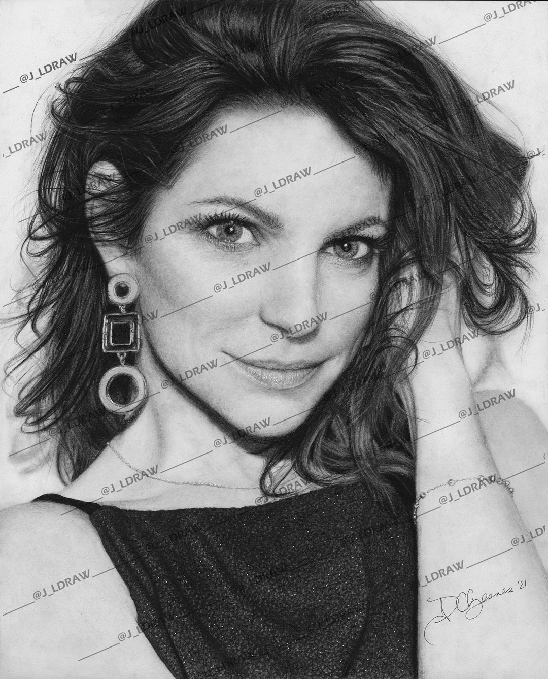 Portrait of Amanda Larusso Cobra Kai Courtney Henggeler - Etsy UK