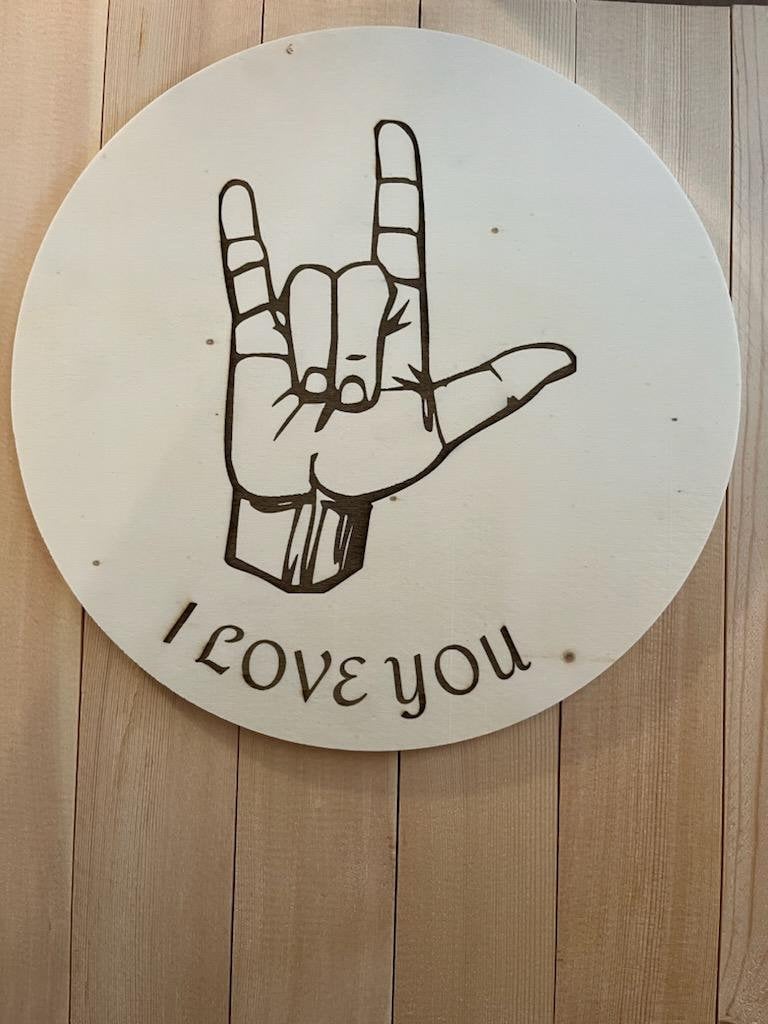 I Love You Sign - Etsy