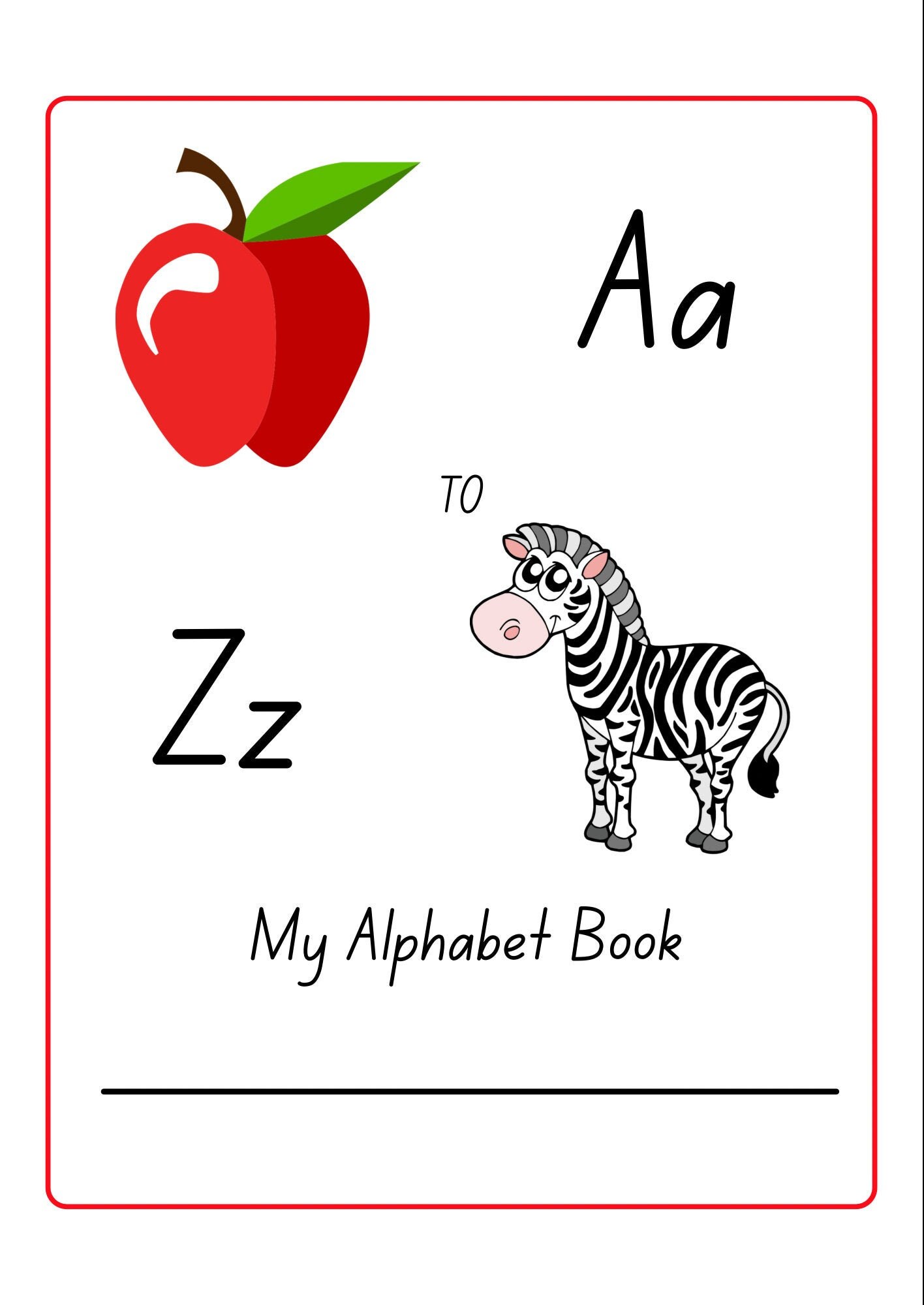 Alphabet, Trace and Write - Etsy