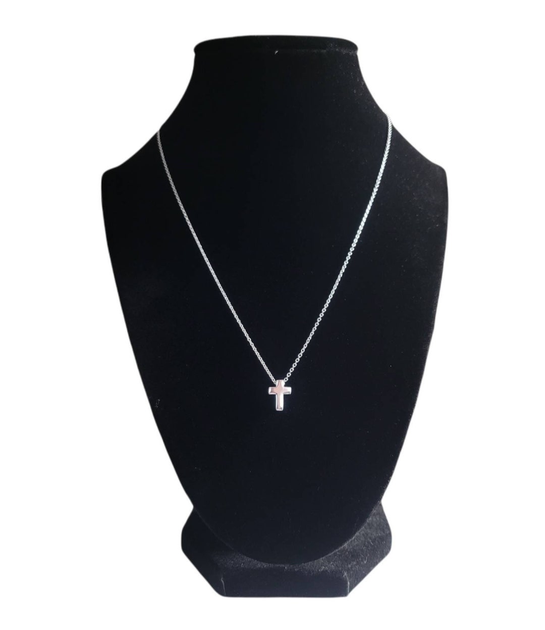 925 Sterling Silver Mini Thick Cross Necklace,14k Gold Vermeil Small ...