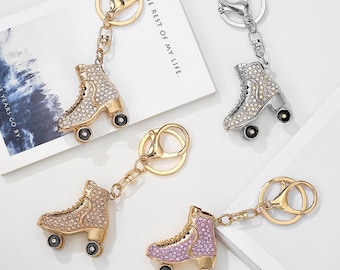 Roller Skate Keychain - Etsy