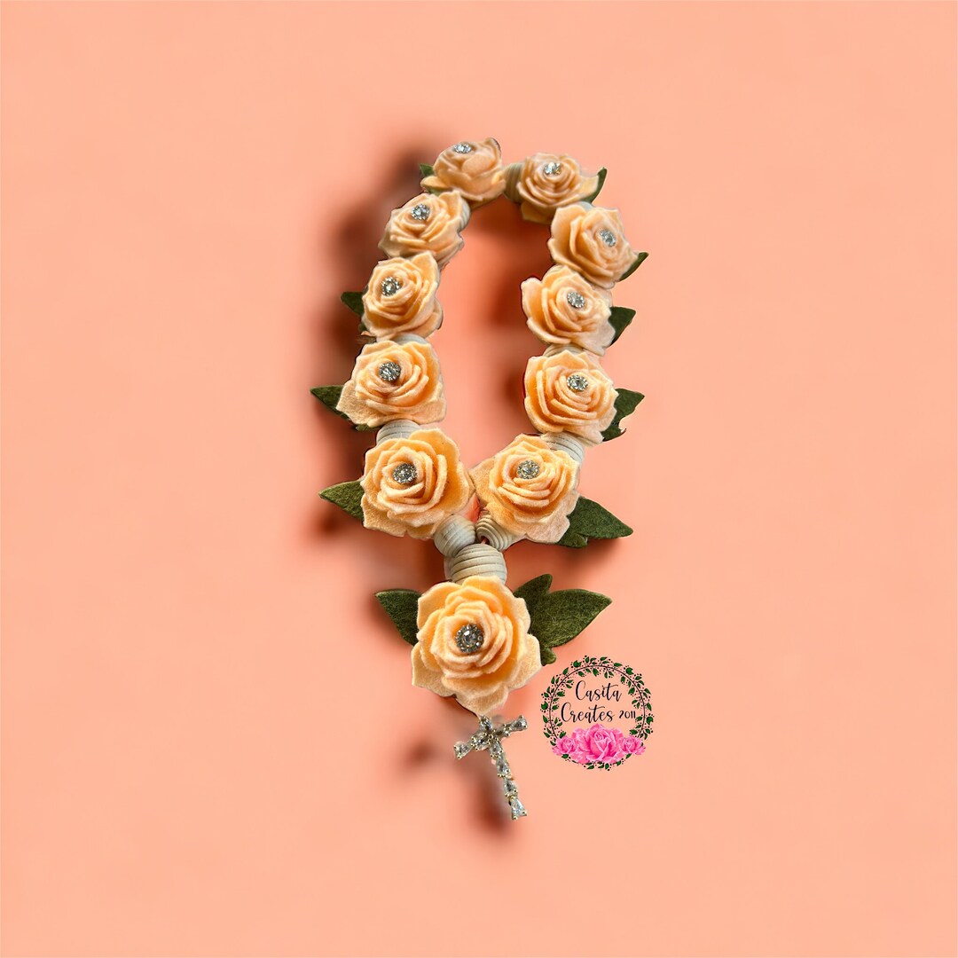 Rosario, Decenario, Rosary, Felt Rosary, Felt Rosario, Felt Decenario ...