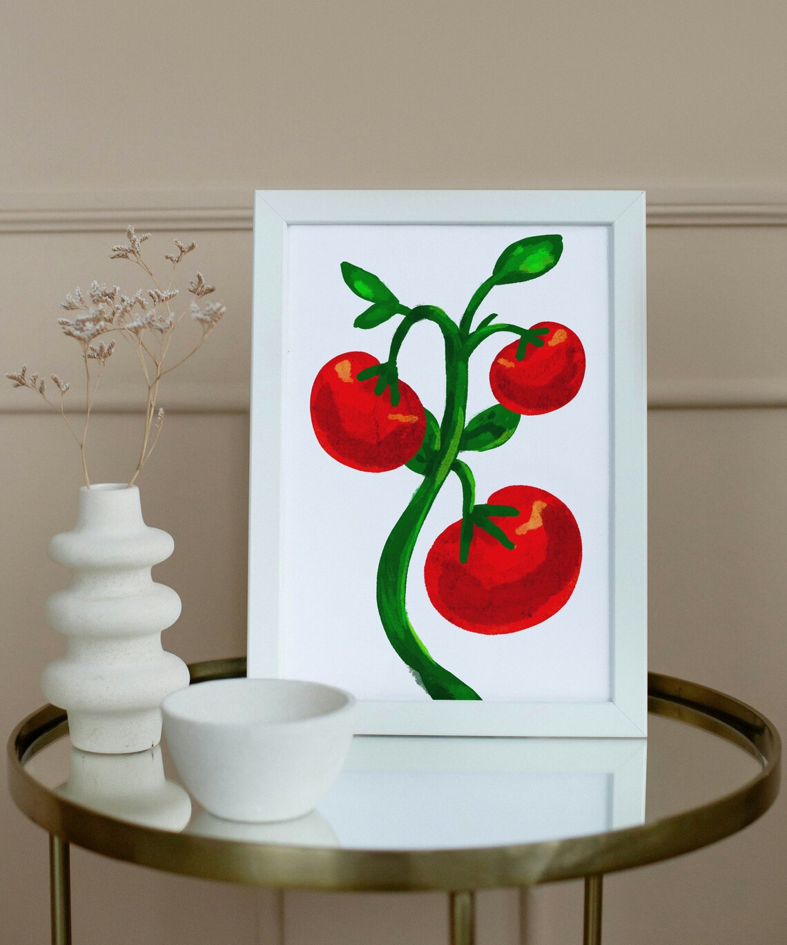 Tomato Plant - Plant Wall Art -vintage Food Art Print, Trendy Tomato ...