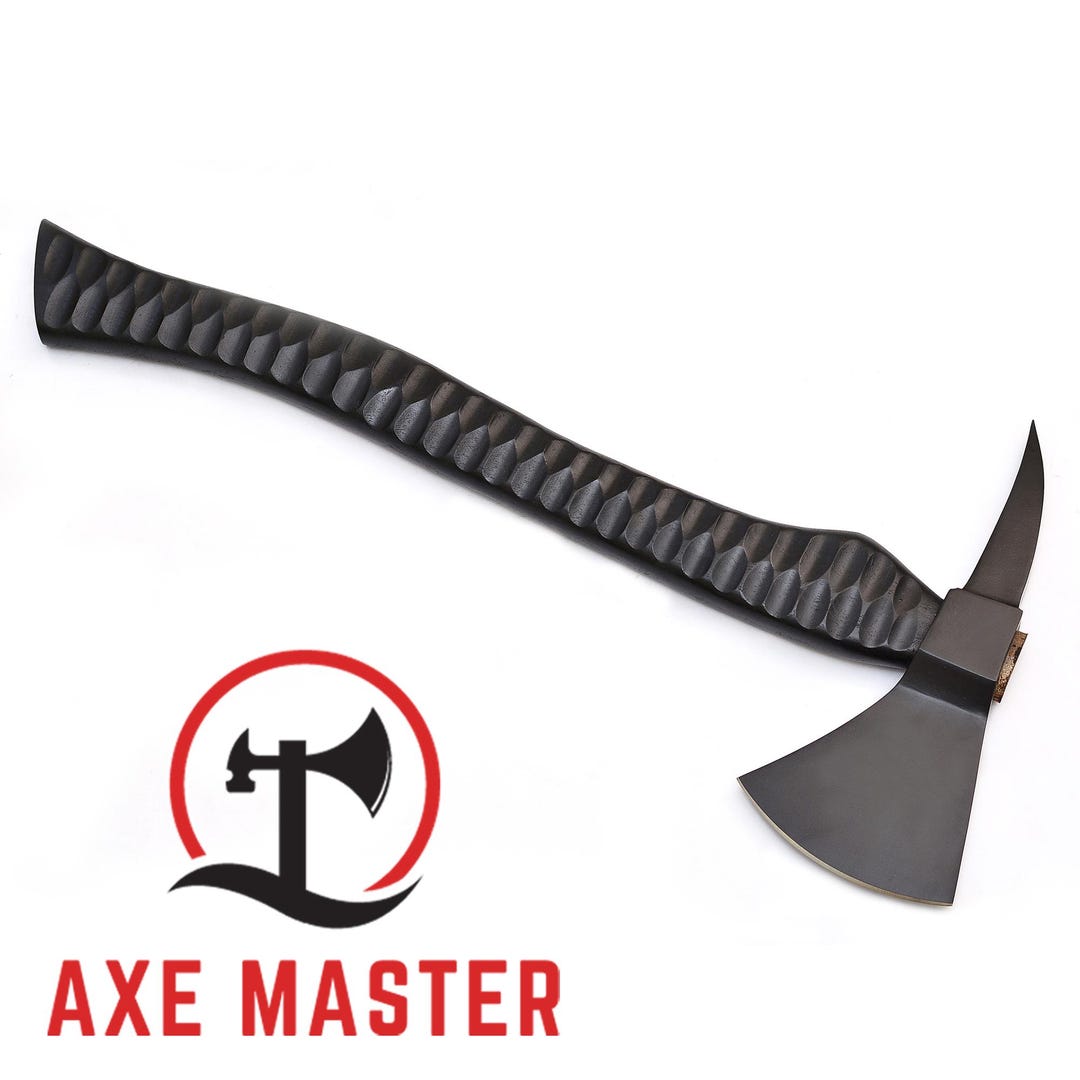 Hand Forged Tomahawk Axe, Tactical Fighting Axe, Black Tomahawk, Carbon ...