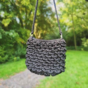 DIGITAL PDF Dragon Scale Bag Crochet Pattern - Crochet Bag, Dragon Bag ...