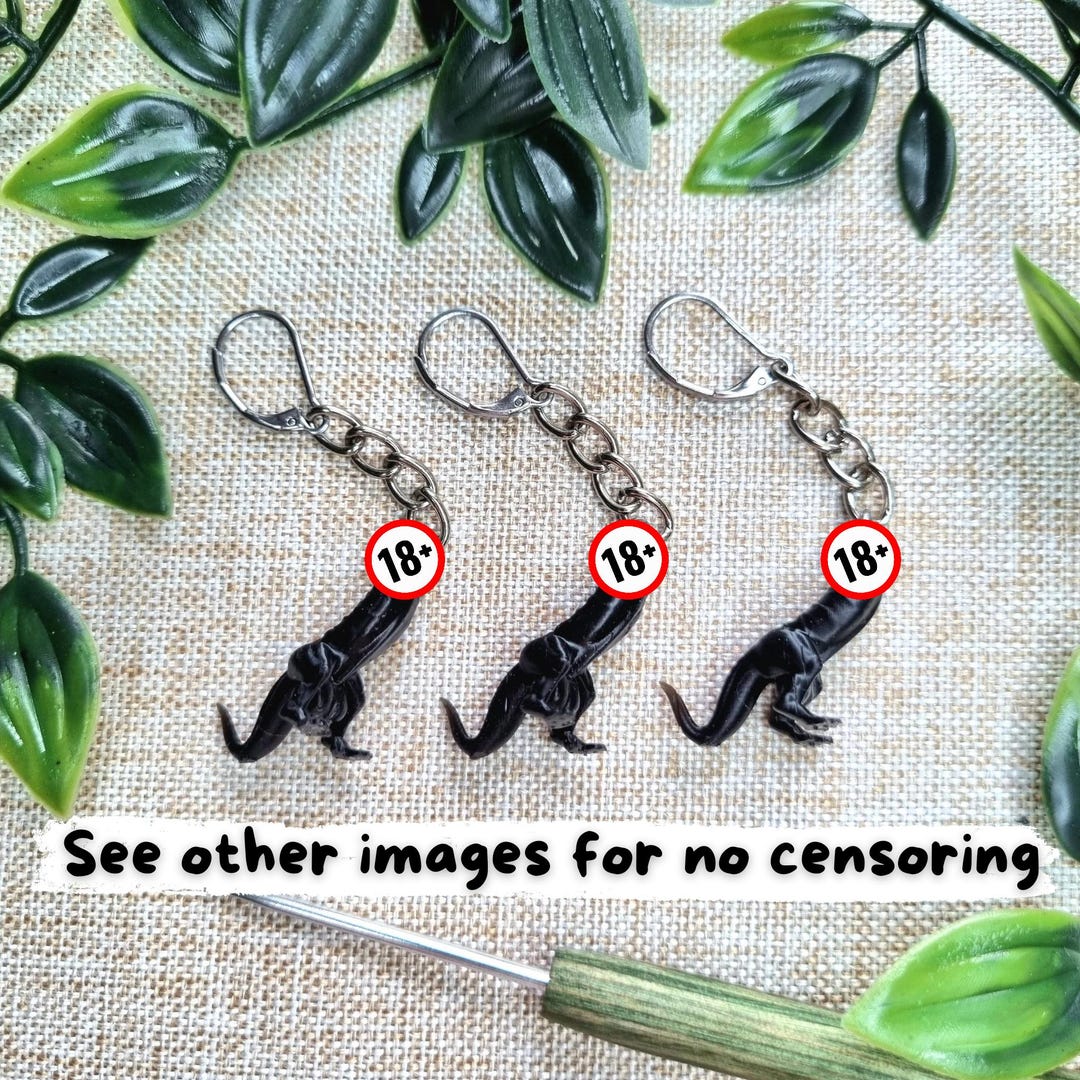 Stitch Markers Pp-saurus Rex Dickosaurus Rex Crochet Stitch Markers ...