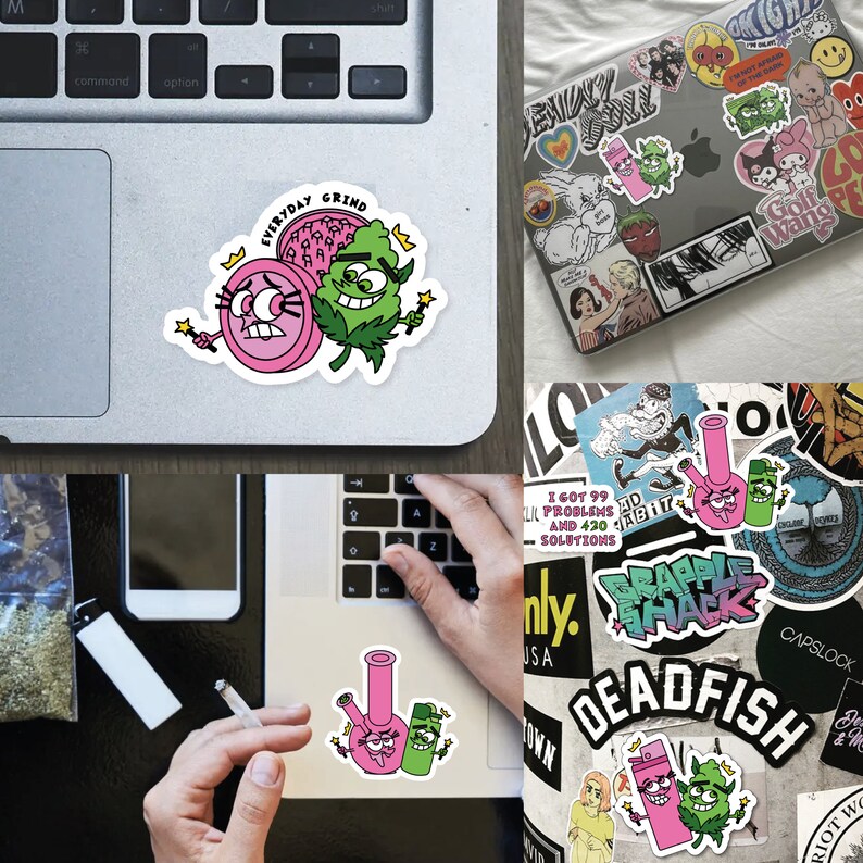 Wanda & Cosmo Stoner Stickers / Padrinos bastante extraños / Wake and ...