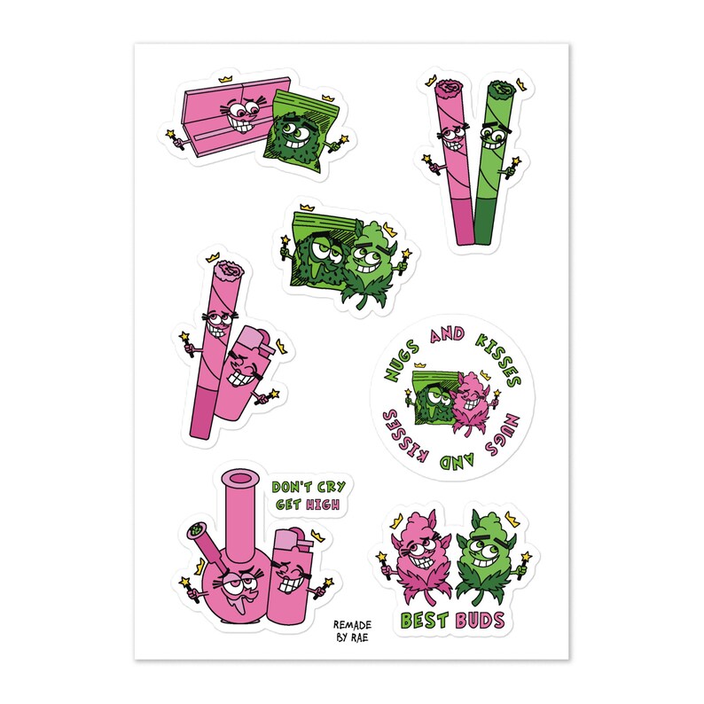 Wanda & Cosmo Stoner Stickers / Padrinos bastante extraños / Wake and ...