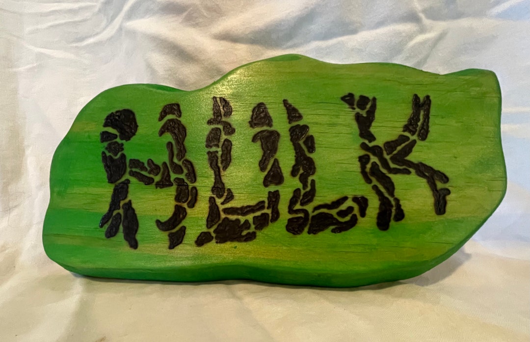 Hulk Sign, Burned Name. - Etsy