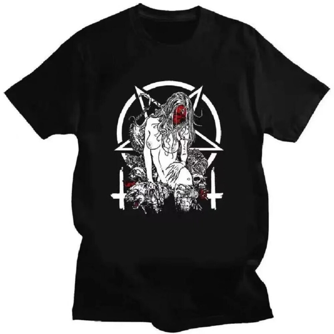Satanic, Anti-christ Female Nude Tee T-shirt | 100% Cotton Bad Edgy ...