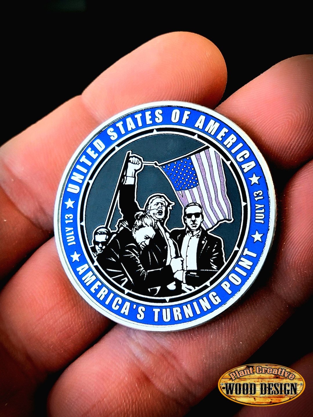 July 13th Comperatore Memorial Trump Fist Coin - Etsy