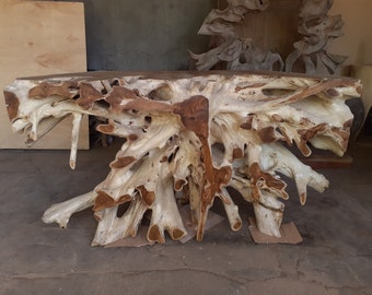 Teak Root Console Table - Etsy