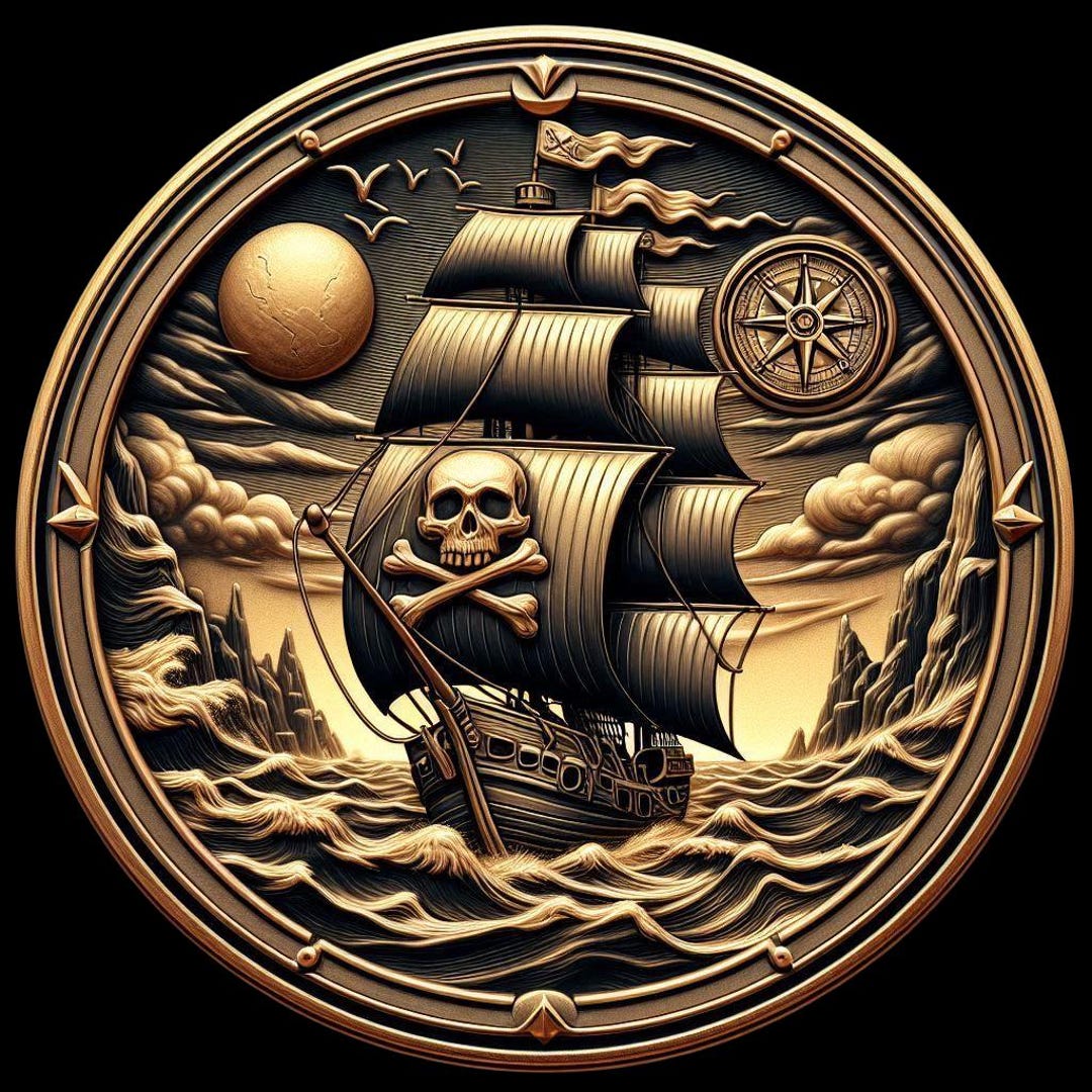 Pirate Ship 3d Laser Engraving Files - Etsy