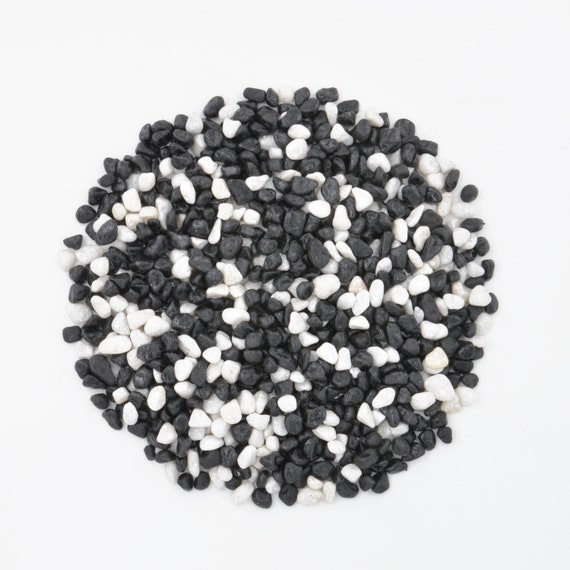 5-pound Small Black & White River Rocks Filler for Home Decor - Etsy
